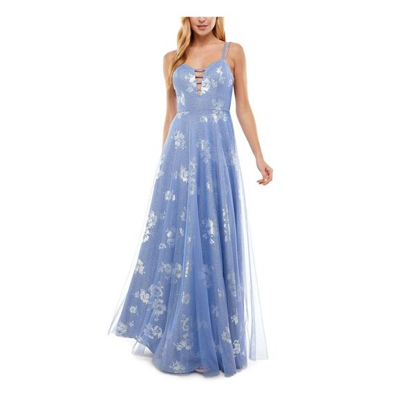 City Studio | Dresses | Nwt City Studio Womens Light Blue Strappy Lined ...